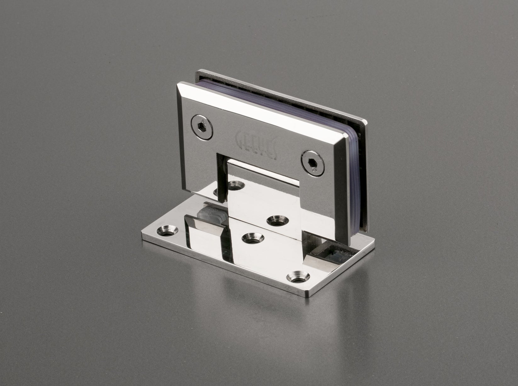 Wall To Glass Hinges Mirror Finish – DOORSAFE.AE